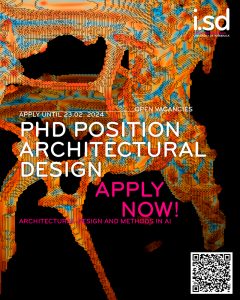 OPEN PhD POSITION IN ARCHITECTURAL DESIGN – i.sd